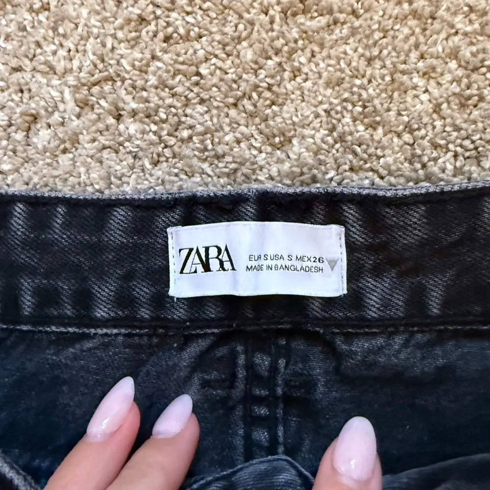 Zara | Skirts | Zara Black Cargo Mini Skirt | Poshmark